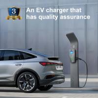 China Dual AC EV Charger 3 Phase 22KW Car Charger Wallbox Fixed Cable Type 2 for sale