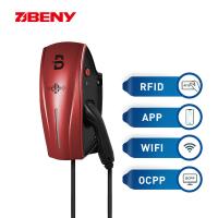 China Level 3 EV AC Charger Type 2 APP Control Rugged Charging Wallbox for sale