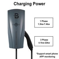 China BENY AC wall-mounted ev charger 7kw 11kw 22kw Type 2  ev charger level 3 wallbox bule for sale