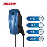 China APP Control AC Wallbox Charger Bluetooth Wireless Fixed Cable Type 2 for sale