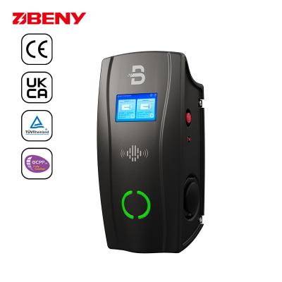 China BENY ev charging station commercial dual output AC wallbox type 2 22KW 11KW ev charger level3 wall mount ev charger for sale