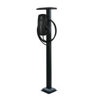 China Home Mounting EV Charger Pole Black 1.65m Height Temperature Resistant for sale