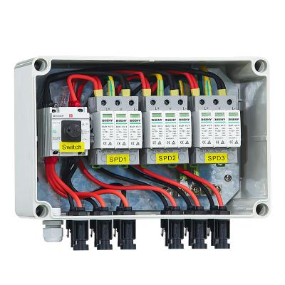 China solar dc combiner box 3 input 3 output hot sale for solar Pv safety for sale