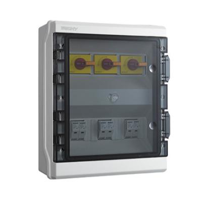 China DC ISOLATOR BOX IP65 ENCLOSURE THREE STRINGS WITH FUSE BHS-3 for sale