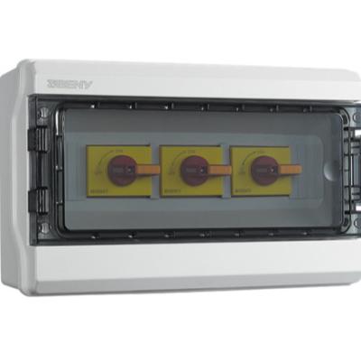 China DC ISOLATOR BOX IP65 ENCLOSURE 3 STRINGS FOR SOLAR SYSTEM for sale