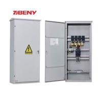 China AC solar pv Combiner Box 4 strings input 1 output with AC breaker or SPD for sale