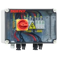 China pv strings dc combiner box 2 input 2 output 600VDC / 1000V for solar Pv safety for sale
