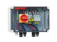 China dc combiner box pv strings  2 input 2 output 600VDC / 1000V for solar Pv safety for sale