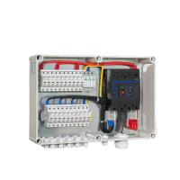 China DC PV Combiner Box 10 Input 1 Output 1500V IP66 With DC Isolator Switch for sale