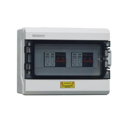 China pv array string dc combiner box  2 input 2 output 600VDC / 1000VDC solar  string box for sale