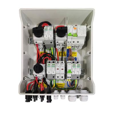 China Solar PV AC DC Combiner Box UV Resistant Single Phase 2 Strings BHS-2-2B for sale