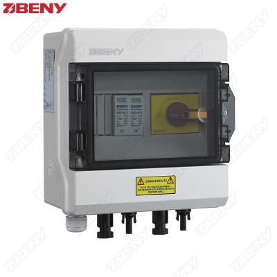 China 600V Solar Panel Combiner Box Flame Retardant For Over Voltage Protection for sale