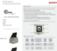 China solar DC isolator switches  3P for photovoltaic switch disconnecter switch for sale