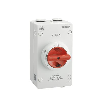 China isolator switch DC Disconnect Switch in IP66 Enclosure for Solar PV for sale