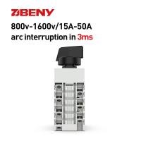 China BENY 1500V DC 32A 2-6p Flame Retardant Disconnect Isolation Switch PV Array DC Isolator Switch for sale
