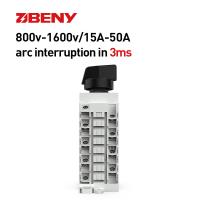 China Din Rail DC Disconnector Switch 2P 4P 6P 32A 40A 1000V 1500V Rotary Solar Switch for sale