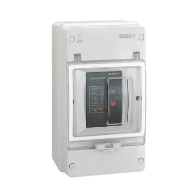 China PV DC mould case circuit breaker  BDM-125 with IP65 enclosure  2  poles  125A  500V  solar for sale