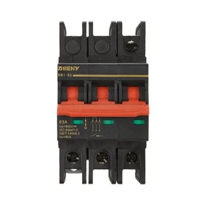 China dc circuit breaker switch miniature circuit breaker  3P 900V for Solar PV for sale
