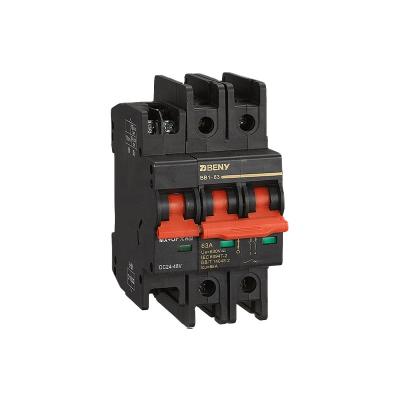 China DC mini circuit breaker  BB1-63 2P 600V 2A up to 63A for Solar PV for sale
