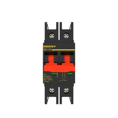 China BENY DC Circuit Breaker miniature circuit breaker  2P 600V for Solar PV for sale