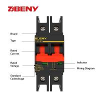 China BENY DC Circuit Breaker miniature circuit breaker  2P 600V for Solar PV for sale