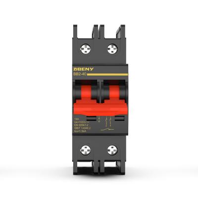 China Overload Protection DC Miniature Circuit Breaker 2P 1000V Max 40A For Solar PV for sale