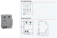 China DC  SPD IEC TYPE 1+2 1500V surge protection electronic device for sale