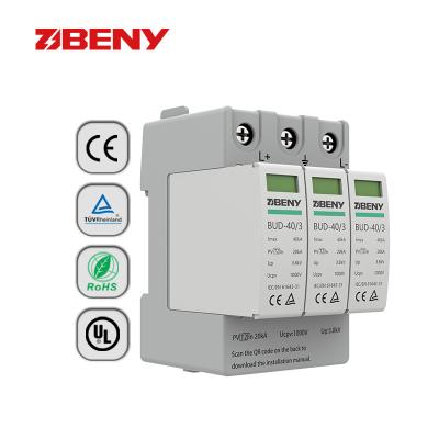 China Safety Surge Protective Device 3P 1000VDC Type 2 Miniature Leakage Protector for sale