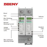 China Solar System DC Surge Protection Device 2P 1000V For Lightning Protector for sale