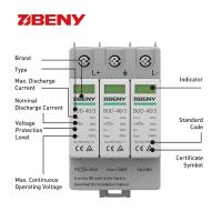 China Thunder Type 2 Surge Protector 3P 1500V Mini DC Overload Protection Device for sale
