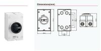 China 230V Electric Isolation Switch AC Disconnect Switches IP65 3 Pole 4 Pole for sale