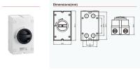China 230V 440V AC Isolator Switch 3P Enclosed IP65 Protection Degree for sale