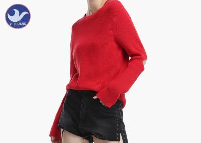 China Half Cardigan Womens Cable Knit Sweater , Long Pullover Sweaters For Ladies for sale