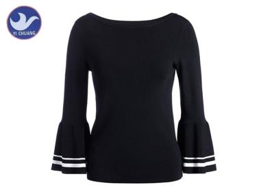 China Womens Knit Pullover Sweater V Neck Lady Knitting Garment for sale