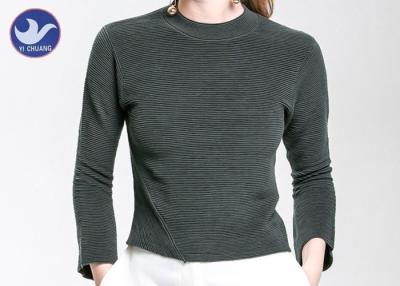China Charm Crop Top Womens Knit Pullover Sweater Lady  Three Quarter Sleeves Short Turtle Neck for sale