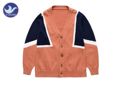 China Buttons Up Children's Cotton Cardigans , Long Sleeve Cardigans For Little Boys for sale