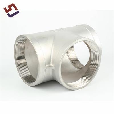 China Stainless Steel 90 Degree Pipe Fitting NPT Male Elbow Tee Reducer Flange for sale