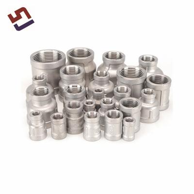 China Customized Precision Casting Part Threaded Screwed 45 90 Degree 304 316 Stainless Steel Elbows Pipe Fittings for sale