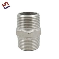 China Stainless Steel Hose Pipe Brass Screw Pneumatic Compression Nipple Pipe Fittings for sale