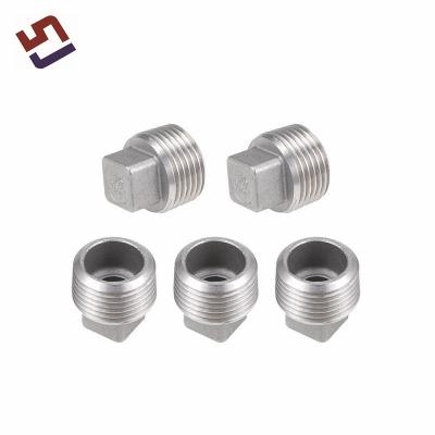 China Customized Stainless Steel Thread Casting Pipe Fitting Connector 90 Degree Street Exhaust for sale