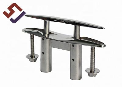 China Boat Marine 316 Stainless Steel Precision Casting Flush Mount Pull Up Cleat Lift for sale