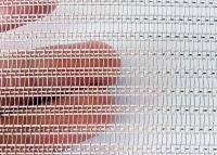 China 0.5mm Glass Laminated Wire Mesh Anti Alkali Woven Metal Fabric Odm for sale