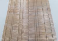 China Recycled Bronze Color 70% Glass Laminated Wire Mesh Art Copper Woven for sale