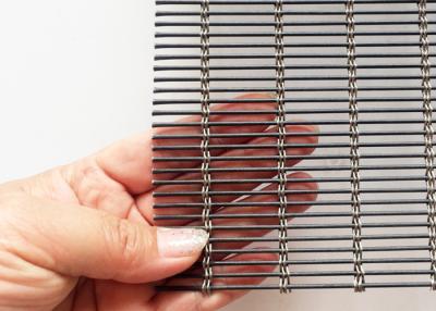 China Black Building Facade Stainless Steel Architectural Mesh Cable Metal 120m X 6m for sale