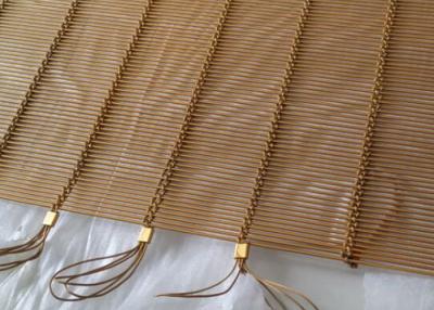 China Golded Color 316l Stainless Steel Architectural Mesh Decorative Paint Metal Partition for sale