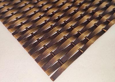 China Anti Bronze Decorative Elevator Architectural Metal Mesh 6% Opening Area for sale