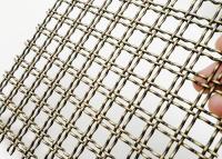 China Decorative Cabinet Architectural Steel Mesh Antique Brass 5mm Thickness for sale