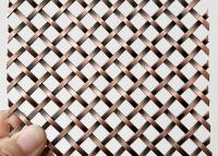 China Red Color Antique Copper Stainless Steel Lock Crimp Woven Wire For Home Docoration for sale