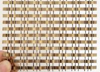China Stainless Steel Architectural Antique Brass Lock Crimp Wire Mesh For Cabinets for sale