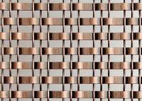 China 304 Stainless Steel Antique Copper Decorative Woven Wire Mesh For Indoor Partition for sale